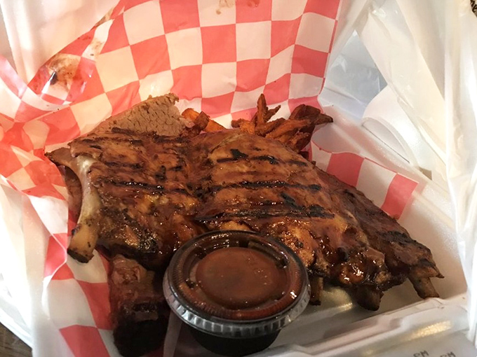 These ribs don't just fall off the bone&mdash;they practically leap into your mouth with a smoky, saucy enthusiasm. 