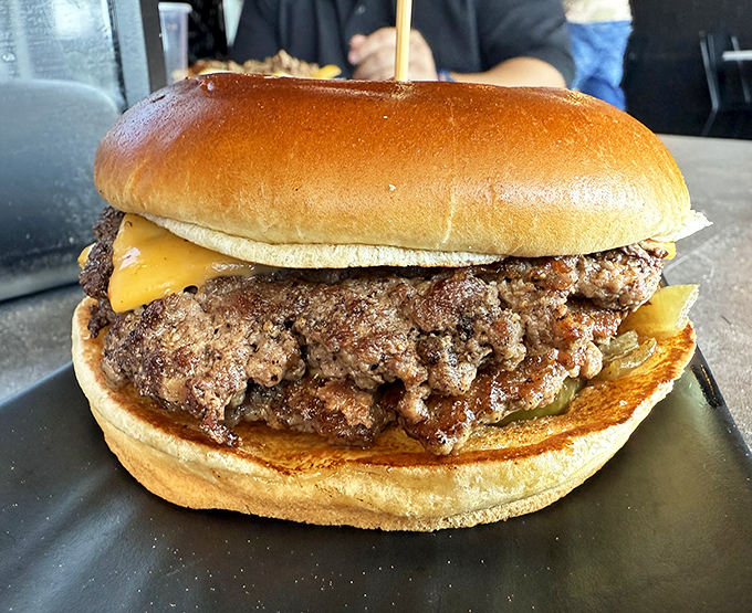 Sometimes simplicity speaks volumes. This classic burger proves you don't need a dozen toppings when quality beef does the talking.