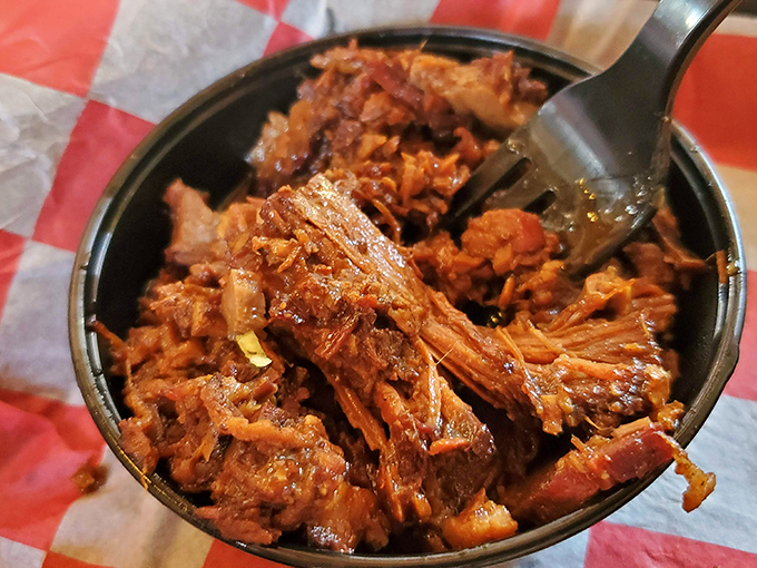 Tender, saucy barbecue that doesn't need a knife &ndash; just a willing appetite and the understanding that shirt stains today are memories tomorrow.