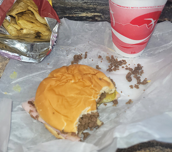 The aftermath of sandwich bliss&mdash;half-eaten evidence that sometimes the most unassuming foods create the most powerful cravings.