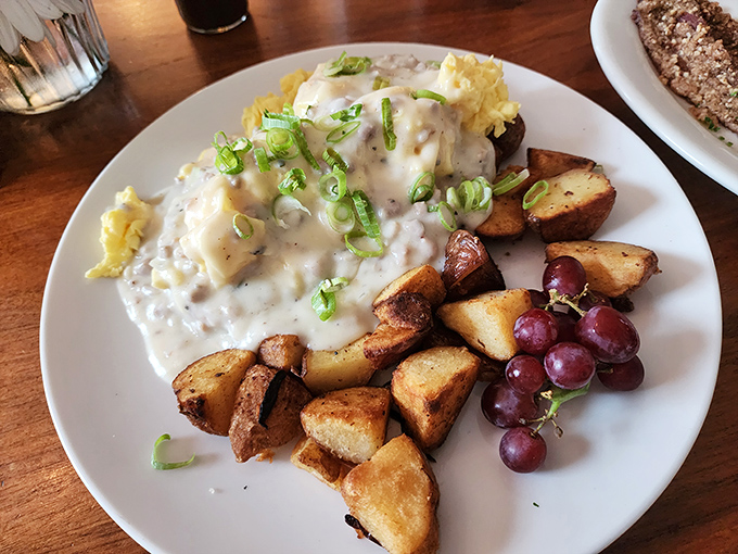 These aren't your grandma's biscuits and gravy&mdash;unless your grandma was secretly a five-star chef with a thing for perfectly golden potatoes.
