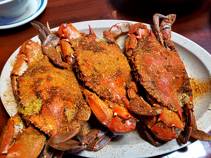 These seasoned blue crabs aren't just dinner&mdash;they're a full-contact sport that rewards persistence with sweet, succulent meat.