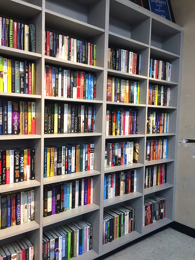 A library of literary treasures awaits. Someone's discarded beach read might become your new favorite novel.