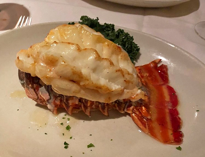 This Brazilian lobster tail isn't just seafood&mdash;it's maritime royalty dressed in its finest butter regalia, ready for your admiration.