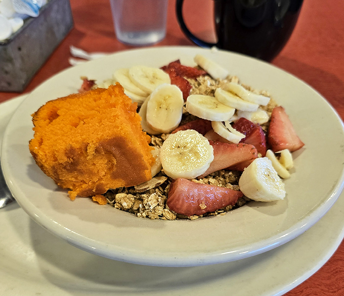 A breakfast bowl that answers the eternal question: "Why choose between sweet and savory when you can have both?"