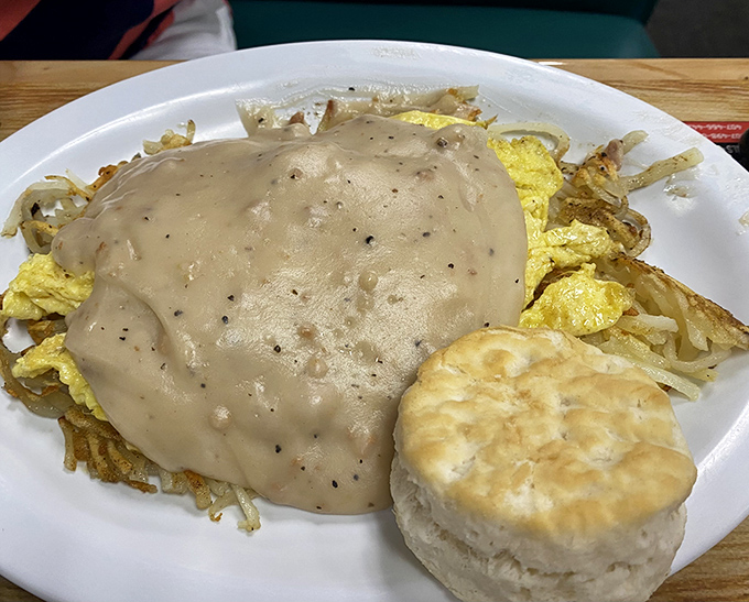 When gravy meets eggs and biscuits, magic happens. This breakfast platter doesn't just feed your body&mdash;it nourishes your Florida soul.