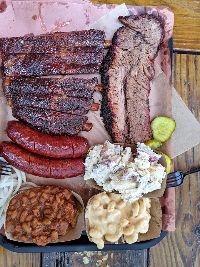 The barbecue sampler that makes choosing unnecessary&mdash;like bringing all your favorite children on vacation instead of picking just one.