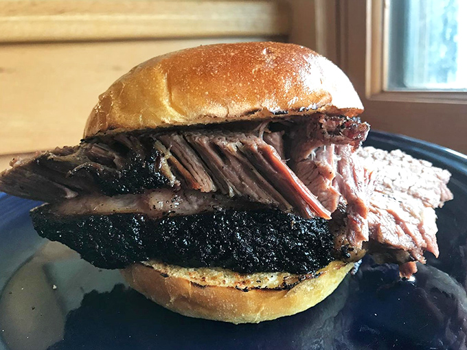 The brisket sandwich&mdash;where smoke-kissed meat meets pillowy bun in a relationship your taste buds will want to third-wheel.