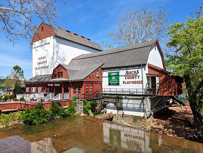 The Bucks County Playhouse: where Broadway dreams and small-town charm perform their perfect duet together.