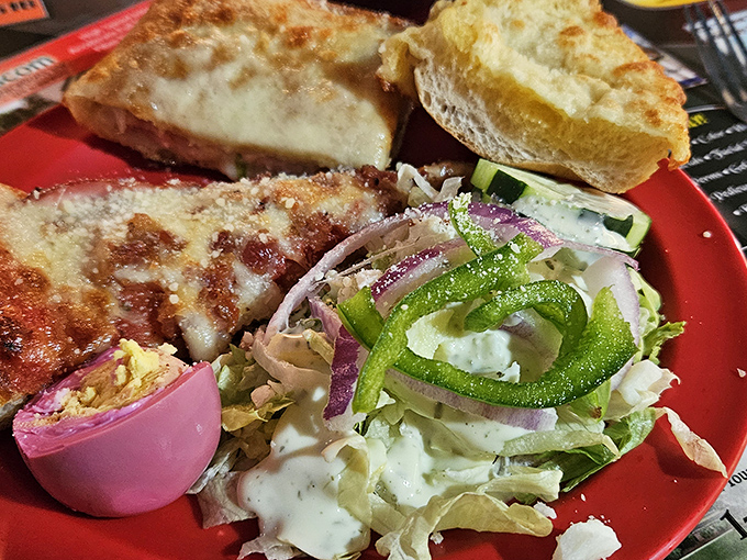 The buffet spread showcases Italian-American comfort food that would make any nonna proud of her legacy.
