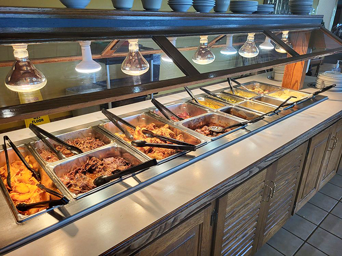 The Grand Buffet isn't just a meal&mdash;it's a culinary tour of Amish country where every steam tray holds another reason to loosen your belt.