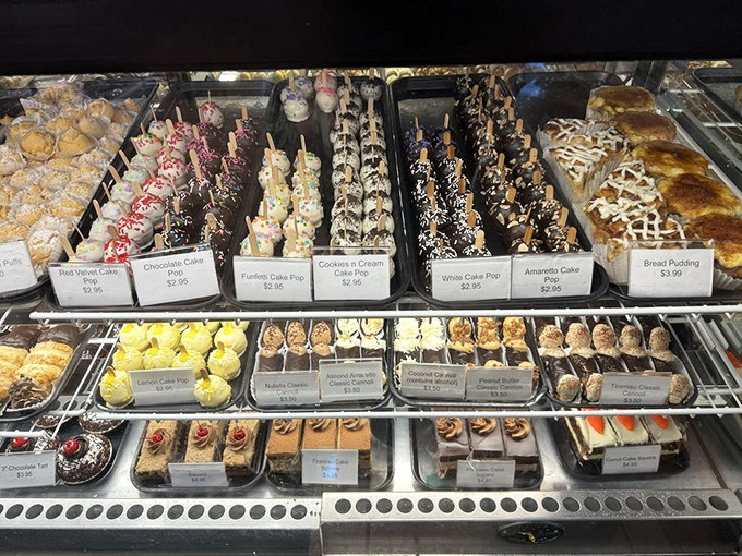 The display case&mdash;where diet plans go to die happy deaths and birthday resolutions are forgotten in chocolate-dipped bliss.