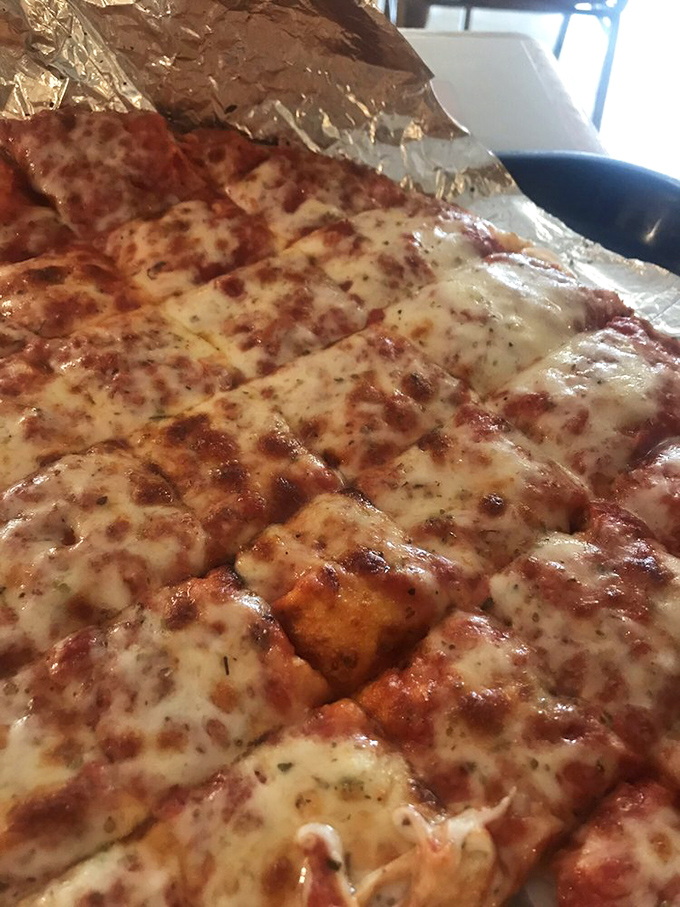The cheese pizza showcases Joe's perfect balance of sauce, cheese, and crust&mdash;proof that simplicity, when done right, is revolutionary.