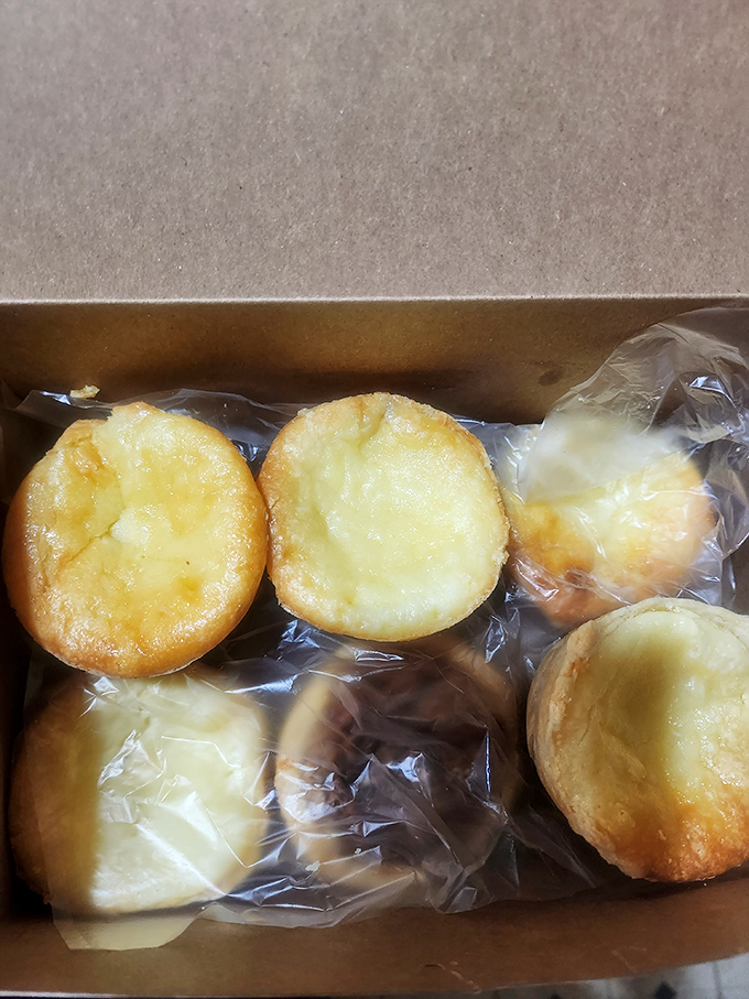 Cheese tarts that look like little sunrises in a box. The kind of simple, perfect treat that reminds you why butter and sugar were invented.