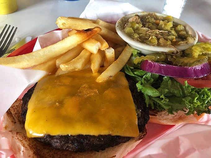 This cheeseburger represents everything right about American comfort food, served with fries and zero pretension whatsoever.