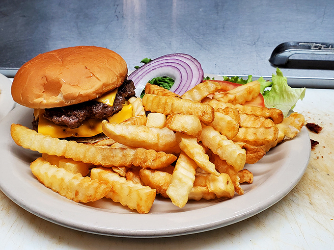 A cheeseburger and crispy fries that'll make you question why you ever settled for fast food mediocrity.