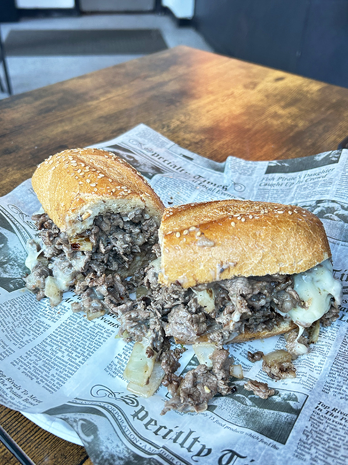 Window seat with a view of Philly and a sandwich that demands both hands? That's not lunch&mdash;that's an urban picnic.