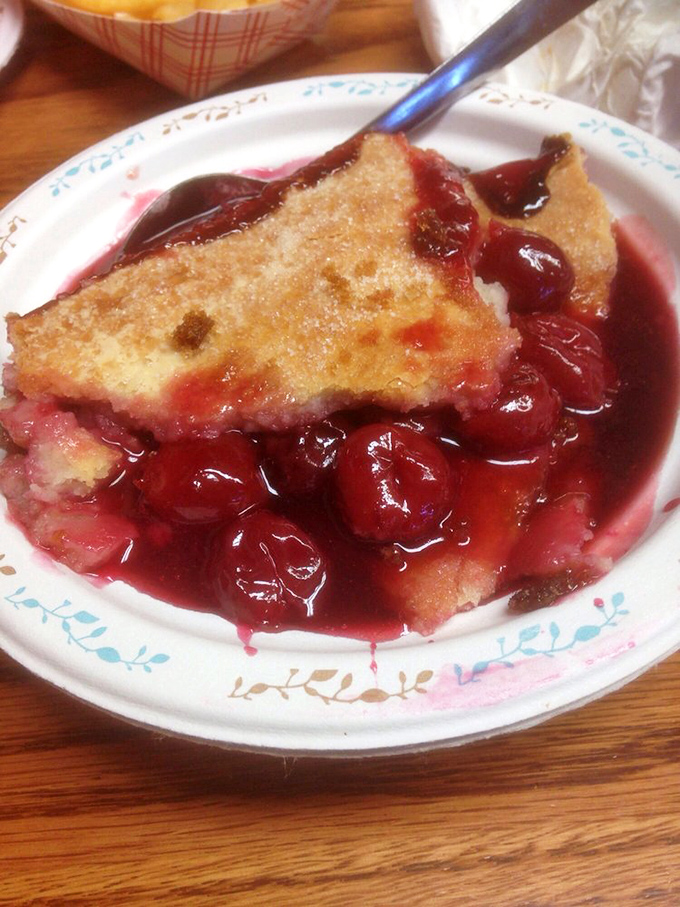 Cherry cobbler that makes you question why you've wasted time on lesser desserts. The perfect sweet-tart balance that grandmothers everywhere would approve.