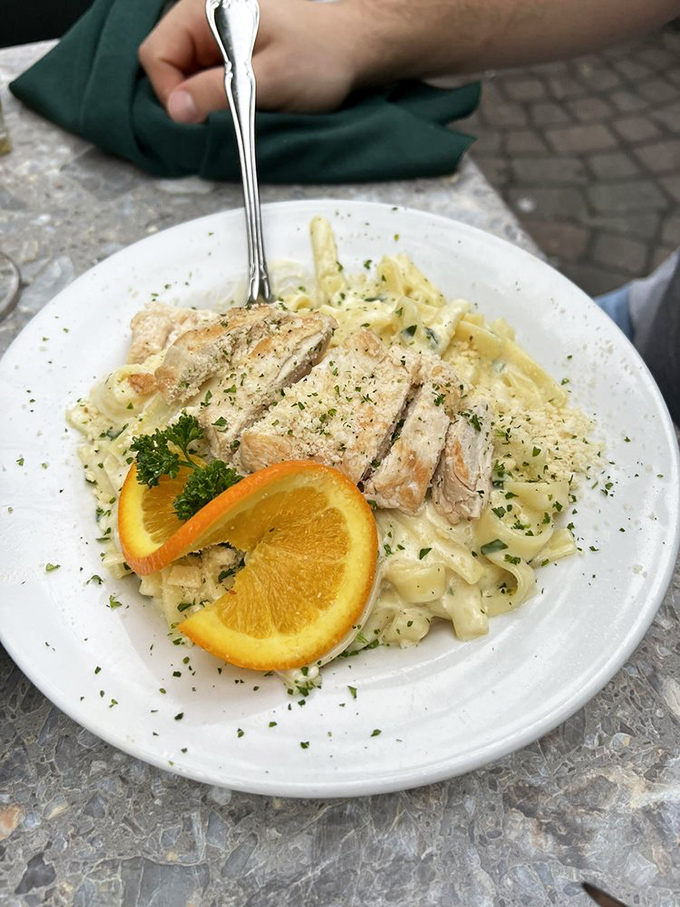 Chicken and pasta: the Fred Astaire and Ginger Rogers of comfort food. This creamy dish dances gracefully between richness and simplicity.