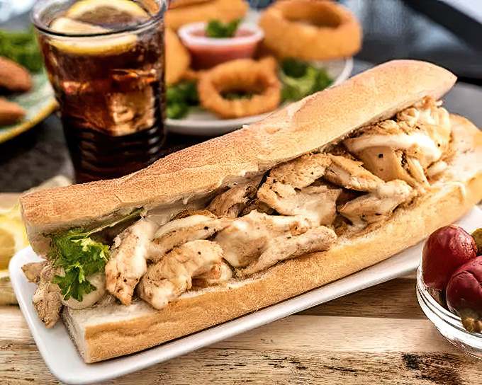 The chicken cheesesteak – for when you want to tell yourself you're making healthier choices while still living your best life.