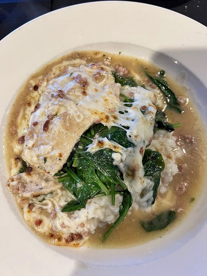 Chicken Florentine that makes spinach the hero we never knew we needed. That sauce? It's what clouds wish they were made of.