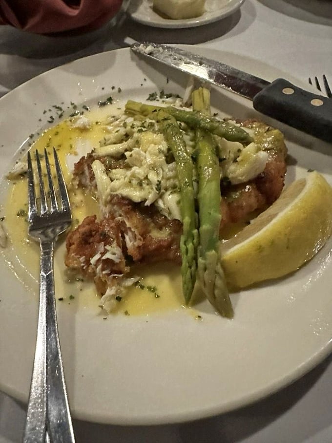 When land meets sea on a plate, magic happens. This chicken dish with asparagus and hollandaise is the culinary equivalent of a standing ovation.