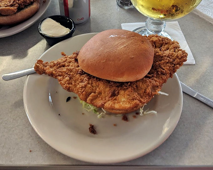 When a chicken sandwich looks like it's auditioning for a food magazine cover, you know you're in for something special. Crispy meets fluffy in perfect harmony.