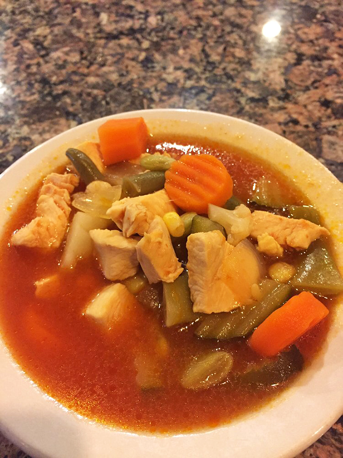 Chicken soup that could heal anything from a cold to a broken heart. Those chunks of tender chicken swimming in broth are sending an SOS &ndash; Save Our Stomachs!