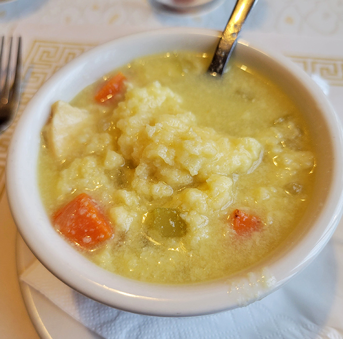 Chicken and dumpling soup that could make your grandmother both jealous and proud. Those carrots aren't just for color&mdash;they're little orange flavor bombs. 