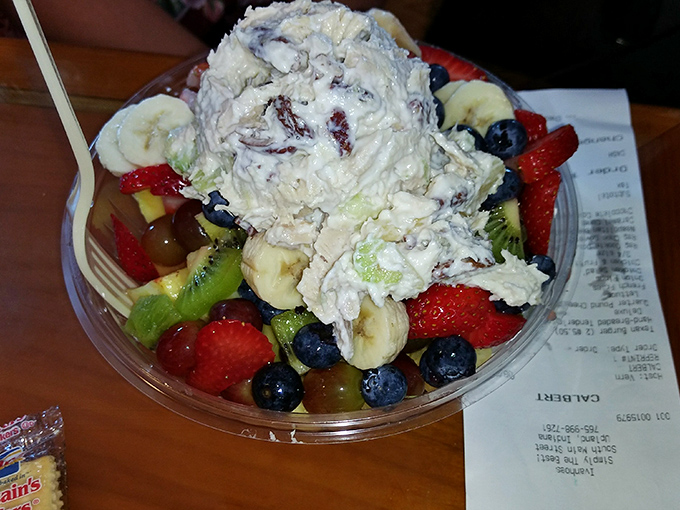 A symphony of fresh fruit and chicken salad that proves healthy eating doesn't have to feel like punishment.