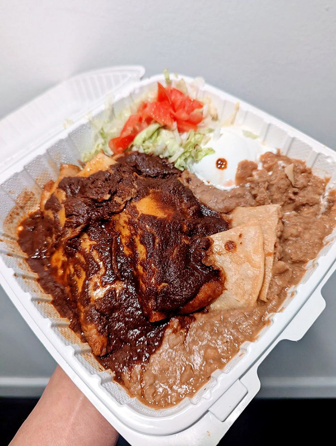 When chilaquiles look like this, you understand why people wait in line on Sunday mornings instead of sleeping in. Worth every minute.