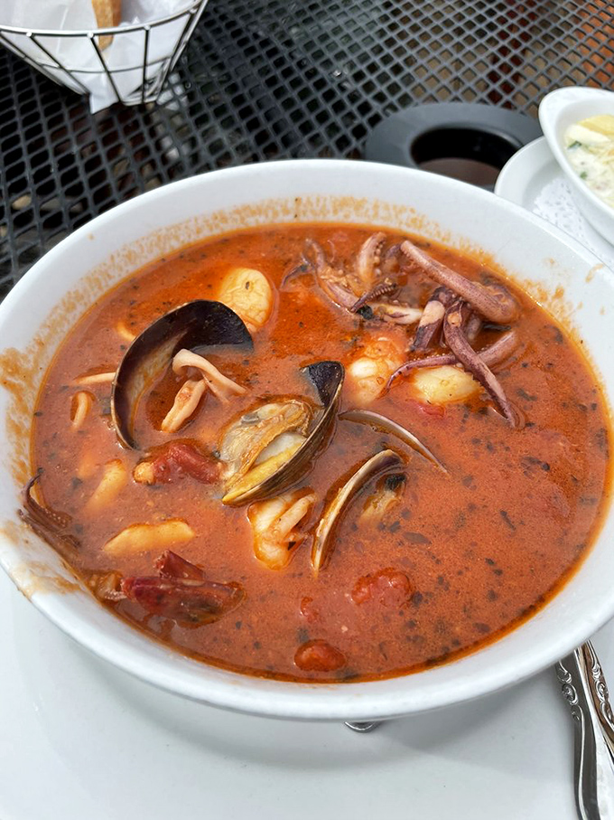 Cioppino: where tomatoes and seafood throw the best underwater party your taste buds will ever attend.