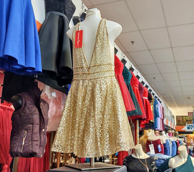 From sequined party dresses to everyday wear, the clothing section proves style doesn't have to come with a designer price tag.