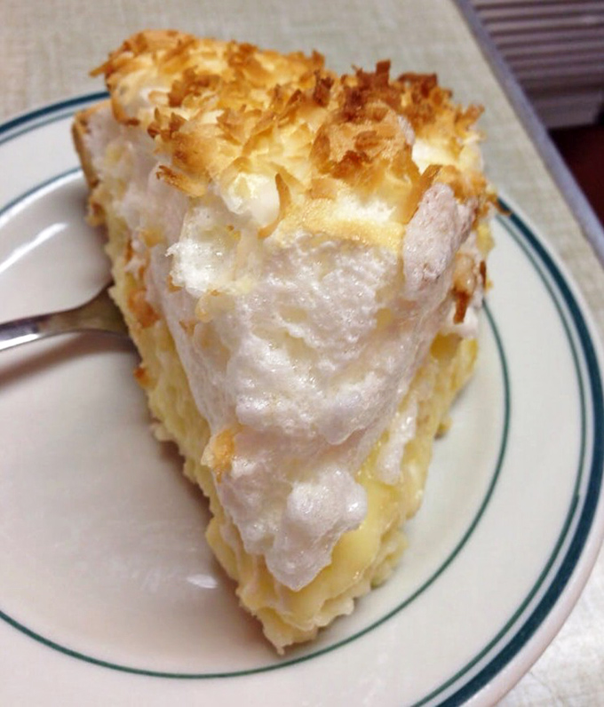 Coconut cream pie that transports you to tropical paradise without leaving your vinyl booth in Ohio.