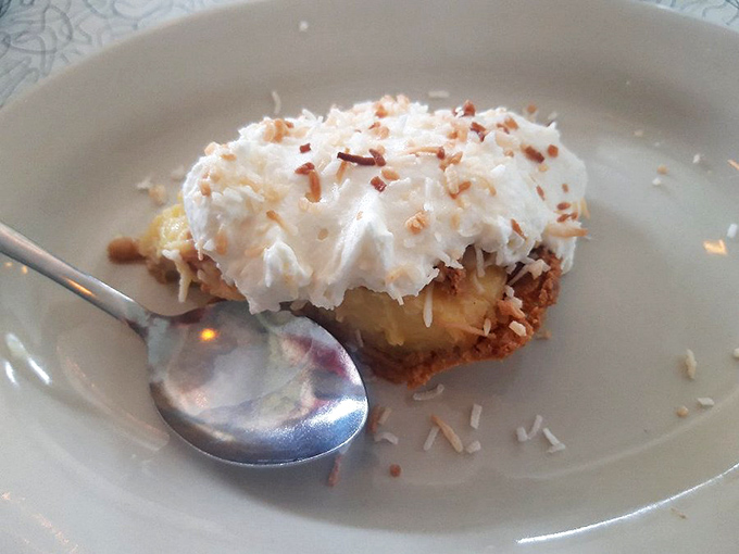 Coconut cream pie that doesn't just satisfy your sweet tooth&mdash;it throws a tiny tropical celebration on your taste buds. That toasted coconut topping is pure genius. 