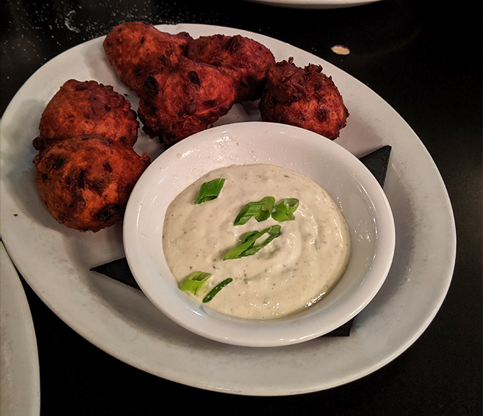 These aren't just fritters&mdash;they're crispy orbs of joy served with a sauce that makes you wonder why you'd eat vegetables any other way.