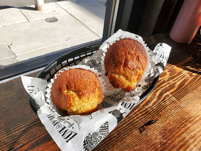 Cornbread muffins that strike the perfect balance between sweet and savory&mdash;the supporting actors that steal scenes in this chicken drama.