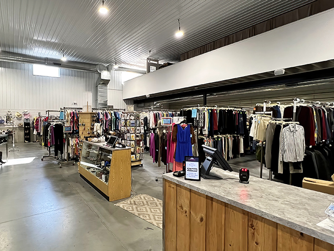 The clothing department rivals boutique organization, with neatly arranged racks that make hunting for that perfect outfit actually enjoyable.