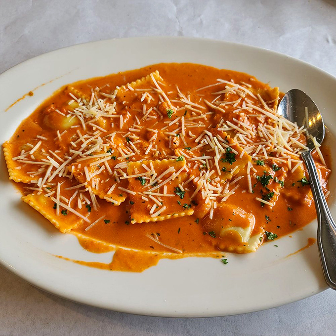 These ravioli aren't just pasta pockets&mdash;they're little envelopes delivering urgent messages of crab and cheese to your taste buds.
