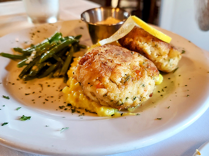 These crab cakes contain so little filler they could qualify for witness protection &ndash; it's almost all sweet, delicate crabmeat in a golden crust.