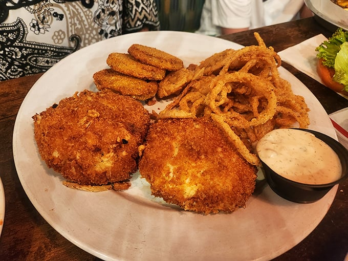 These crab cakes aren't just food; they're edible proof that sometimes the simplest preparations showcase Maryland blue crab's sweet flavor best.
