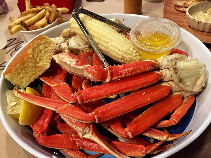 Snow crab legs that require both strategy and dedication. The sweet reward inside makes the battle with these crimson treasures absolutely worth it.