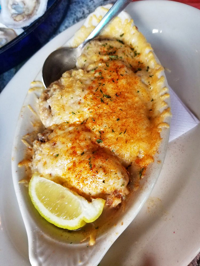 Crab stuffed mushrooms&mdash;where fungi meet shellfish in a cheese-capped romance. These little umami bombs disappear faster than your resolution to eat light.