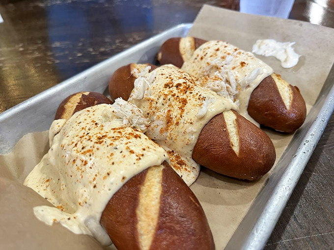 The Crabby Pretzel might be the most ingenious food mashup since someone decided to put cheese on a burger&mdash;salty, creamy, and utterly addictive.