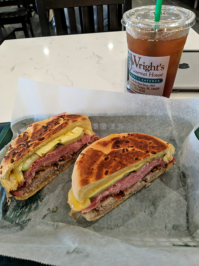 The Cuban sandwich here doesn't need a passport to transport you. Those perfectly pressed layers speak a universal language of deliciousness that requires no translation.
