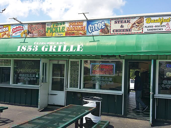 The Fairgrounds 1853 Grille serves up deep-fried nostalgia. Where else can you find a fried Twinkie alongside your Polish sausage?