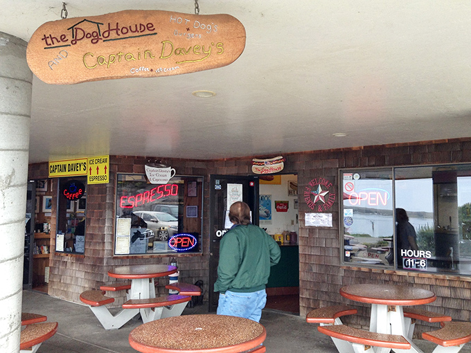 The Dog House at Captain Davey's &ndash; where coffee and casual eats come with a side of coastal charm that no chain restaurant could ever replicate.