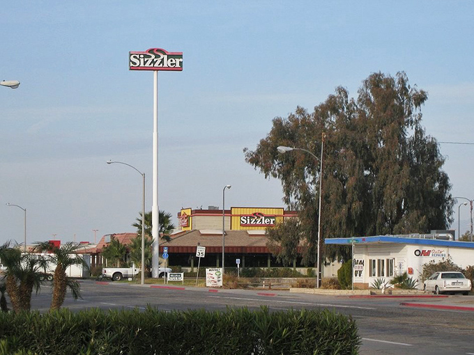 Small town America alive and well at Blythe's Sizzler &ndash; where the salad bar has witnessed more local gossip than any barbershop in town.
