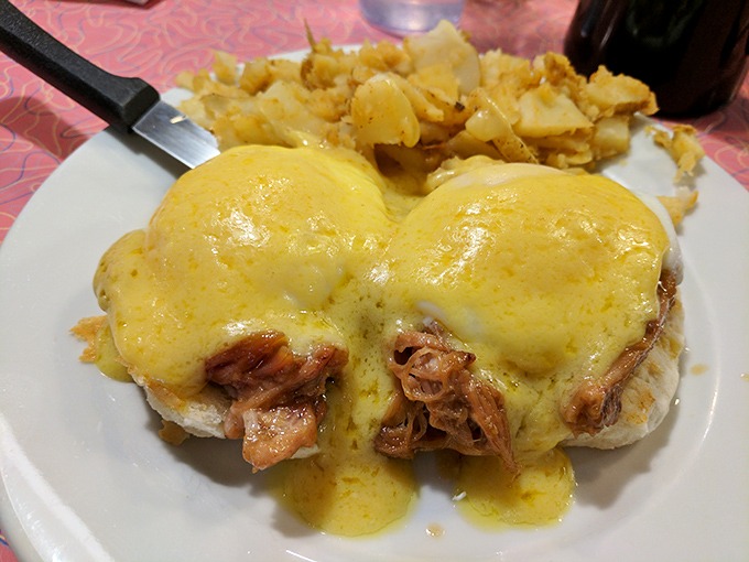 This Eggs Benedict isn't just breakfast&mdash;it's a sunrise ceremony with hollandaise as the golden robe.