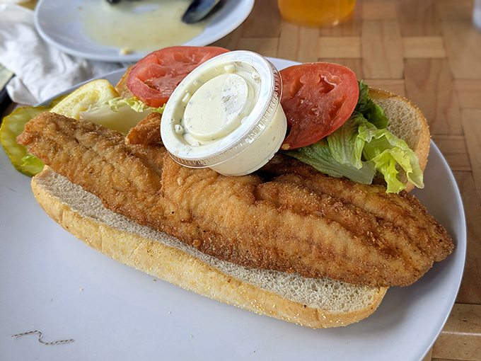 A towering fish sandwich that makes you question why you ever settled for ordinary.